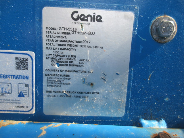 2017 GENIE GTH-5519 | aerialtitans