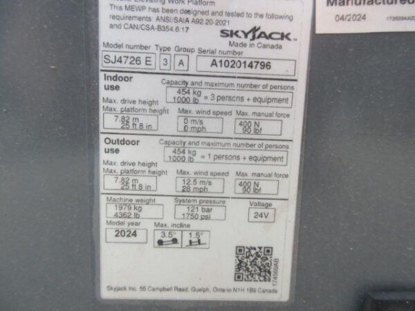 NEW 2025 SKYJACK SJ4726 E Scissor Lift | Aerial Titans