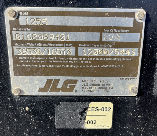 2018 JLG 1255 | aerialtitans