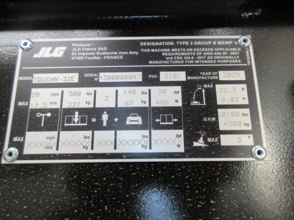 NEW 2025 JLG TOUCAN 32E Mast Boom Lift | Aerial Titans